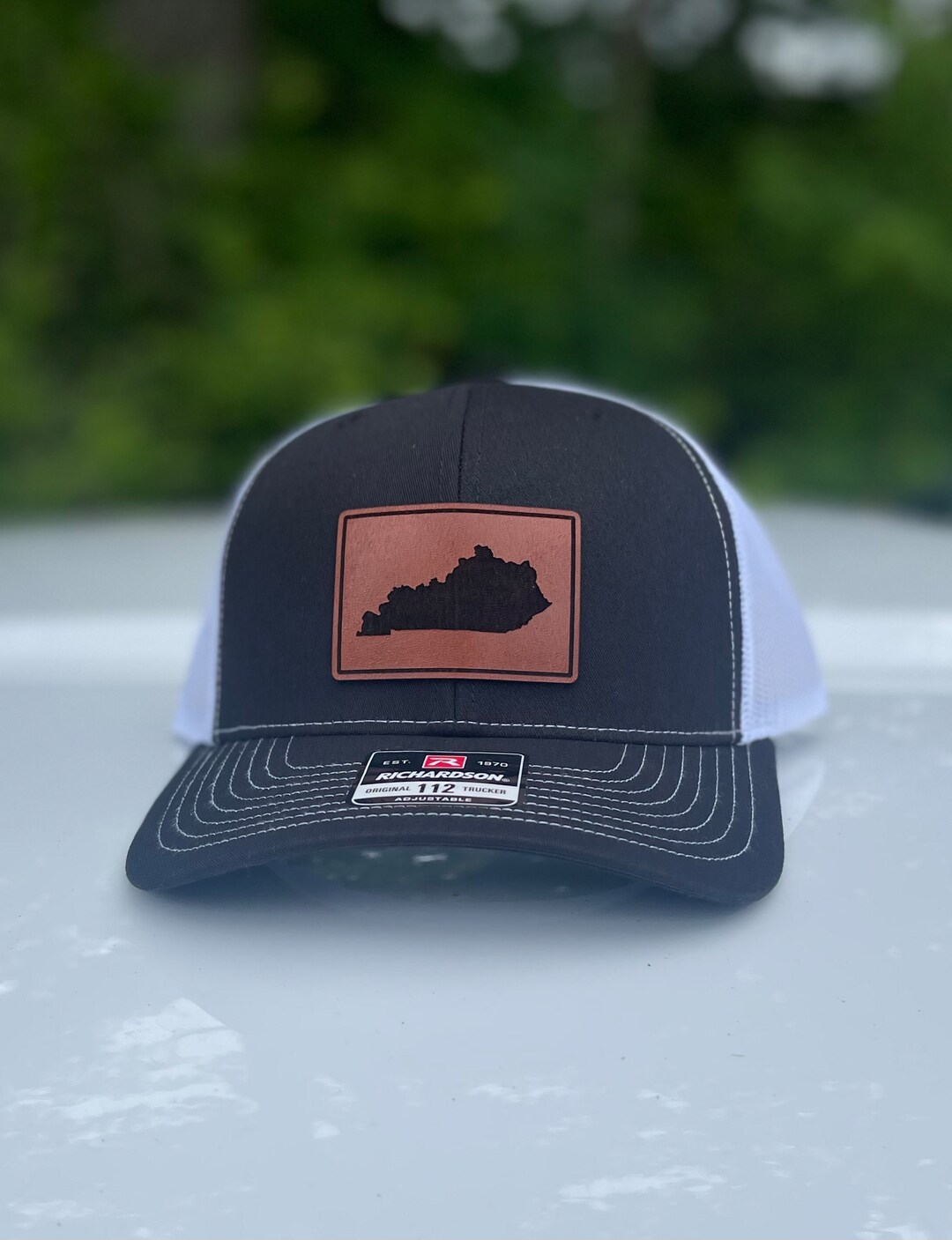 Kentucky State Leather Patch Hat - Etsy