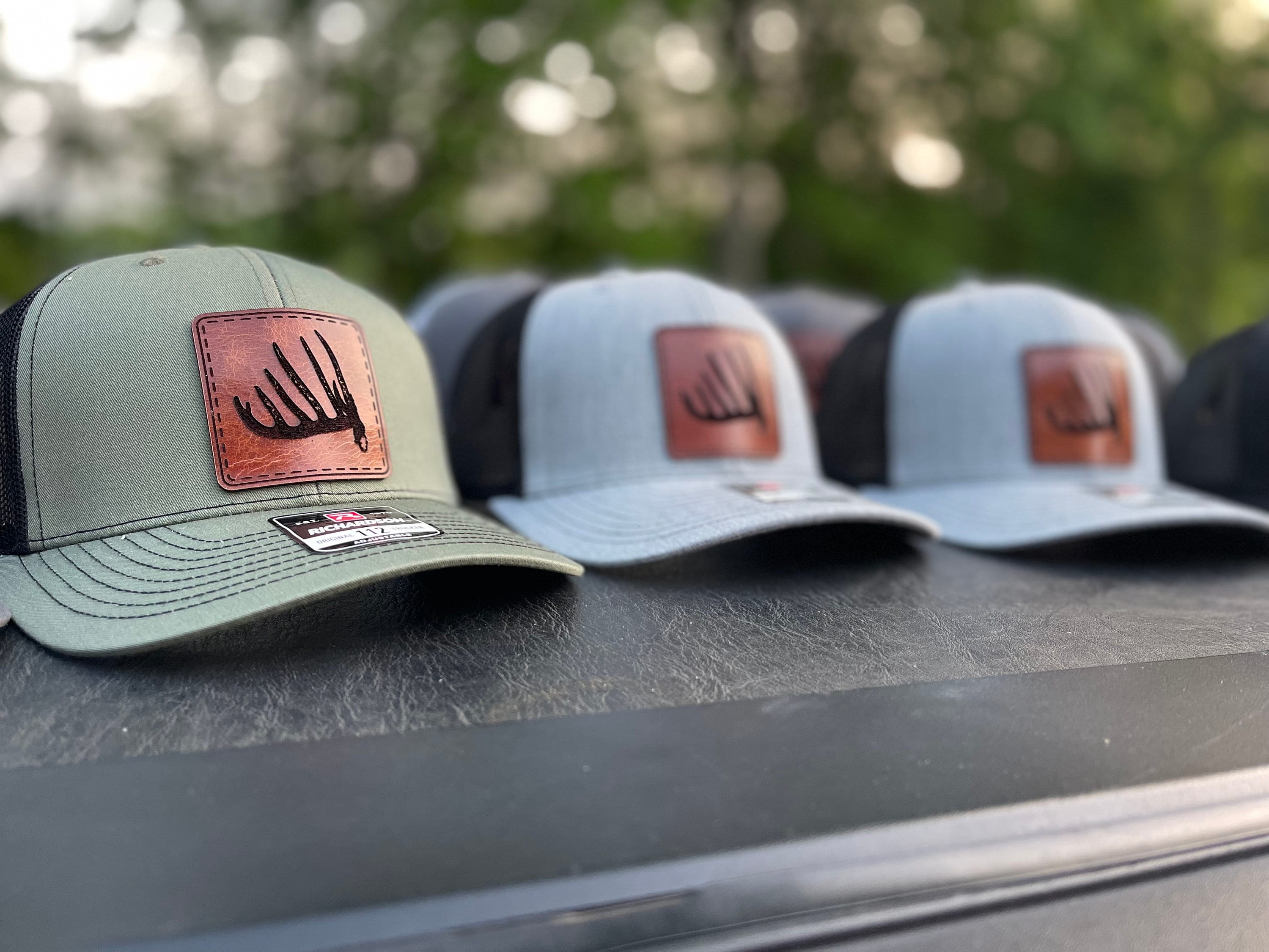 Deer Shed Leather Patch Hat Custom Camo Many Color Options - Etsy