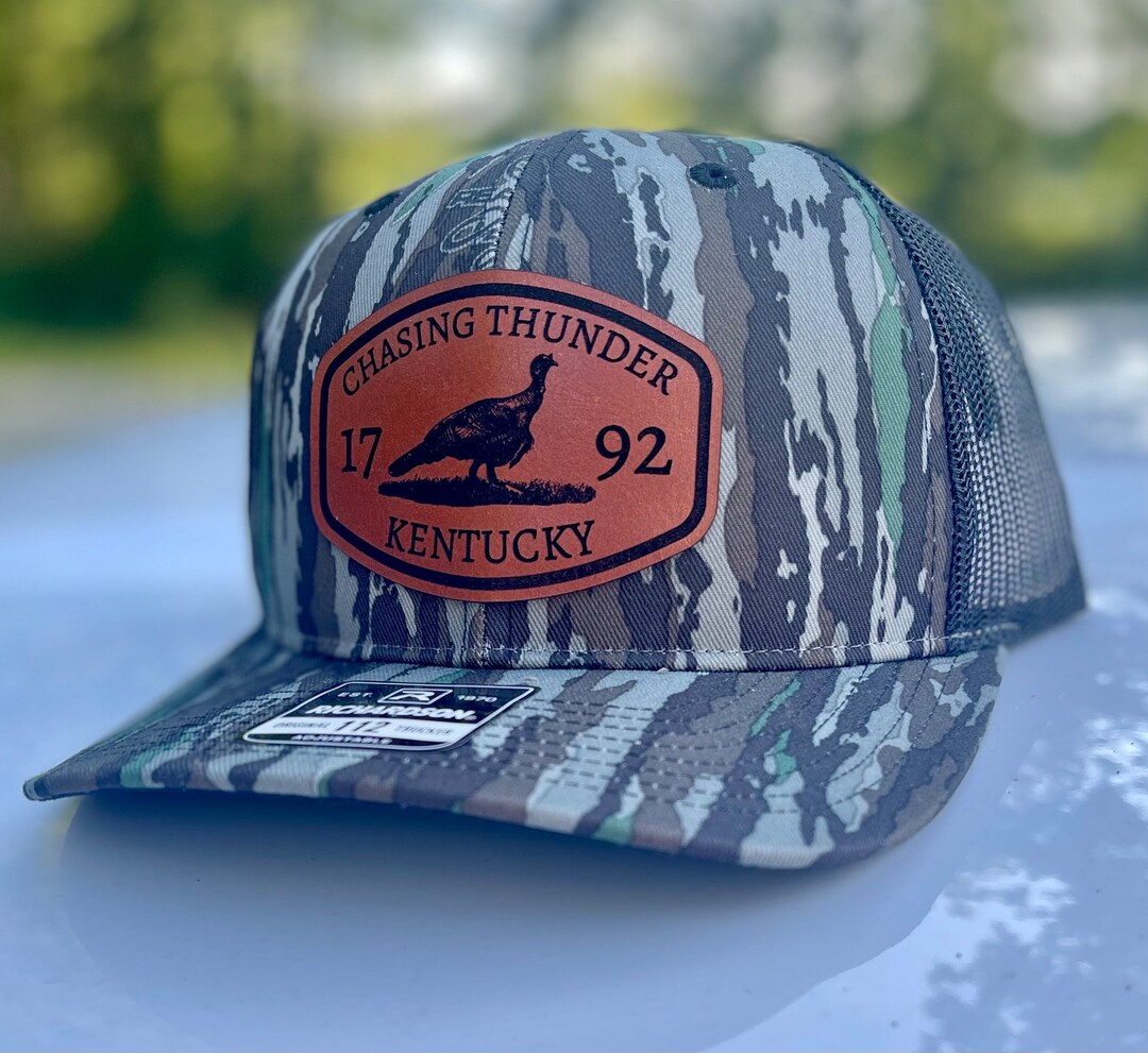 Chasing Thunder Turkey Hunting Leather Patch Hat - Etsy