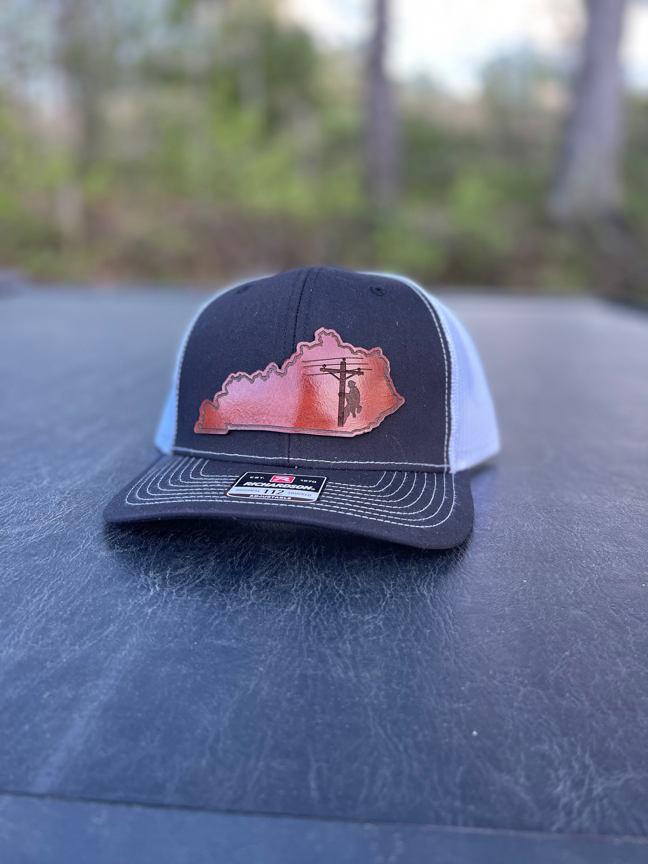 KY Lineman Leather Patch Hat - Etsy