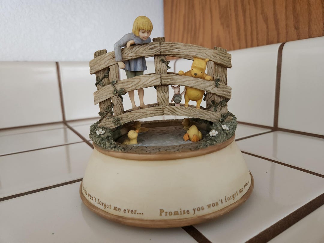 Disney Winnie Pooh Christopher Robin Bridge Music Box -- Made by Michel ...