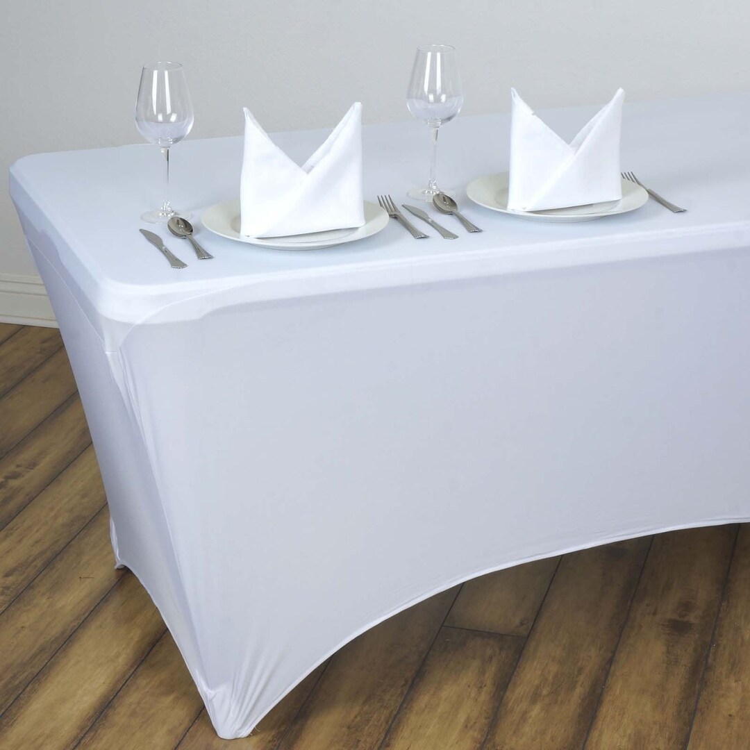 8ft Spandex Stretch Fitted Rectangular Tablecloth - Etsy