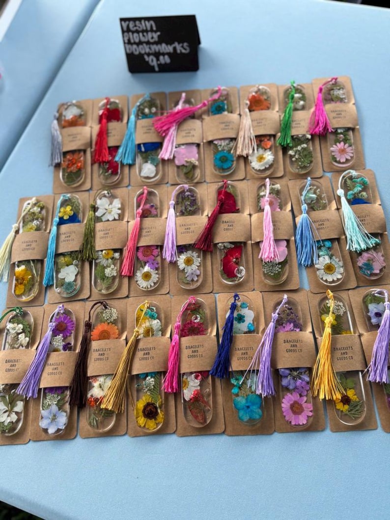 Dried Flower Bookmarks - Etsy