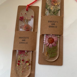 Dried Flower Bookmarks - Etsy