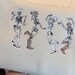Embroidered Western Dancing Skeletons Sweatshirt/ Embroidered Halloween ...