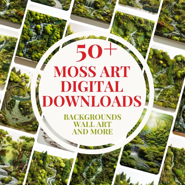 Moss Art - Etsy