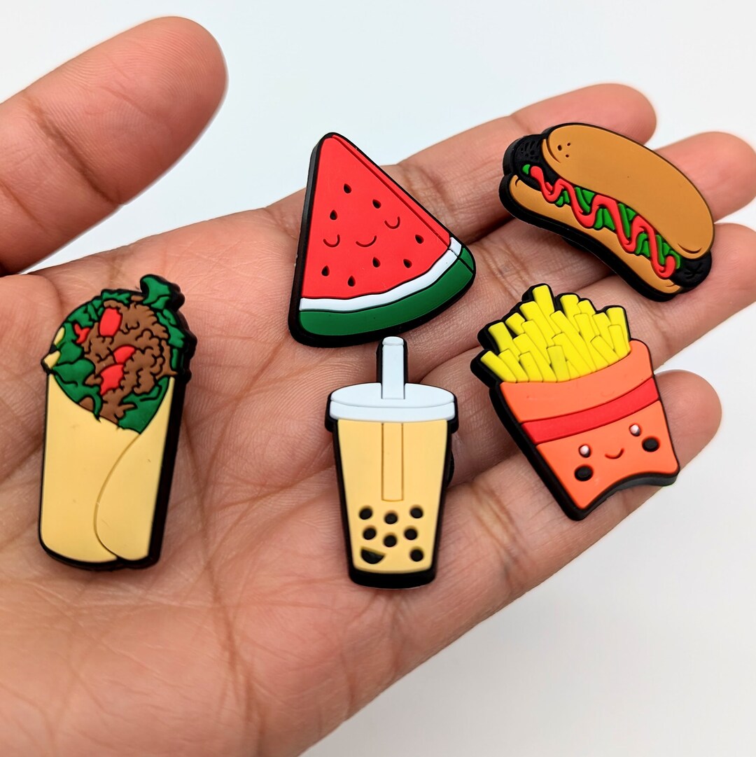 Food Shoe Charms: Burger, Pizza, Hot Dog Jibbitz - Etsy