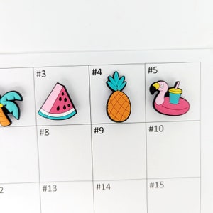 Tropical Holiday Shoe Charms | Palm Tree Pineapple Croc Charms ...