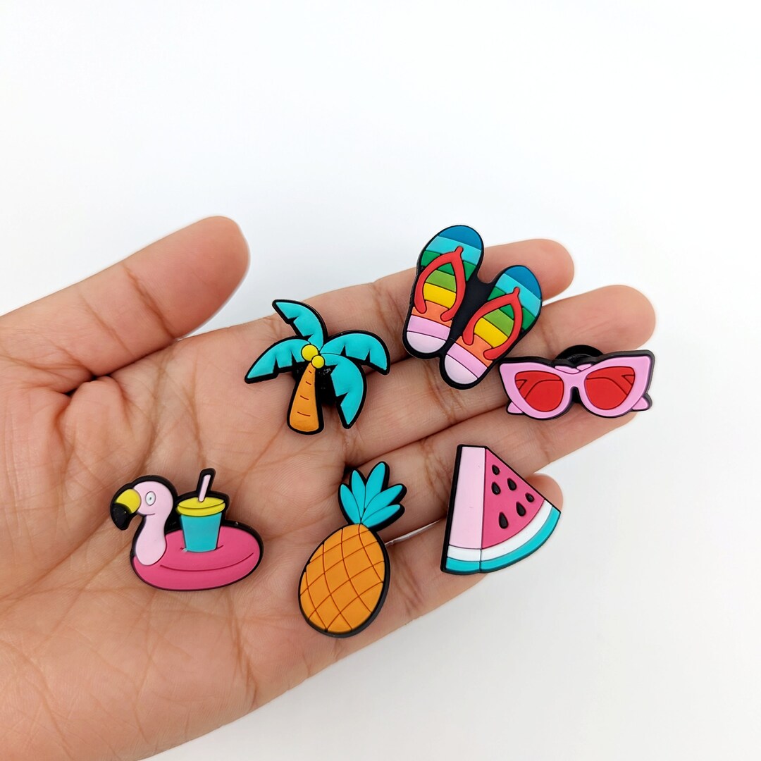 Tropical Holiday Shoe Charms | Palm Tree Pineapple Croc Charms ...