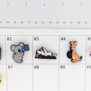 Australia Inspired Shoe Charms | Kangaroo Sign Koala Crocs Charms ...