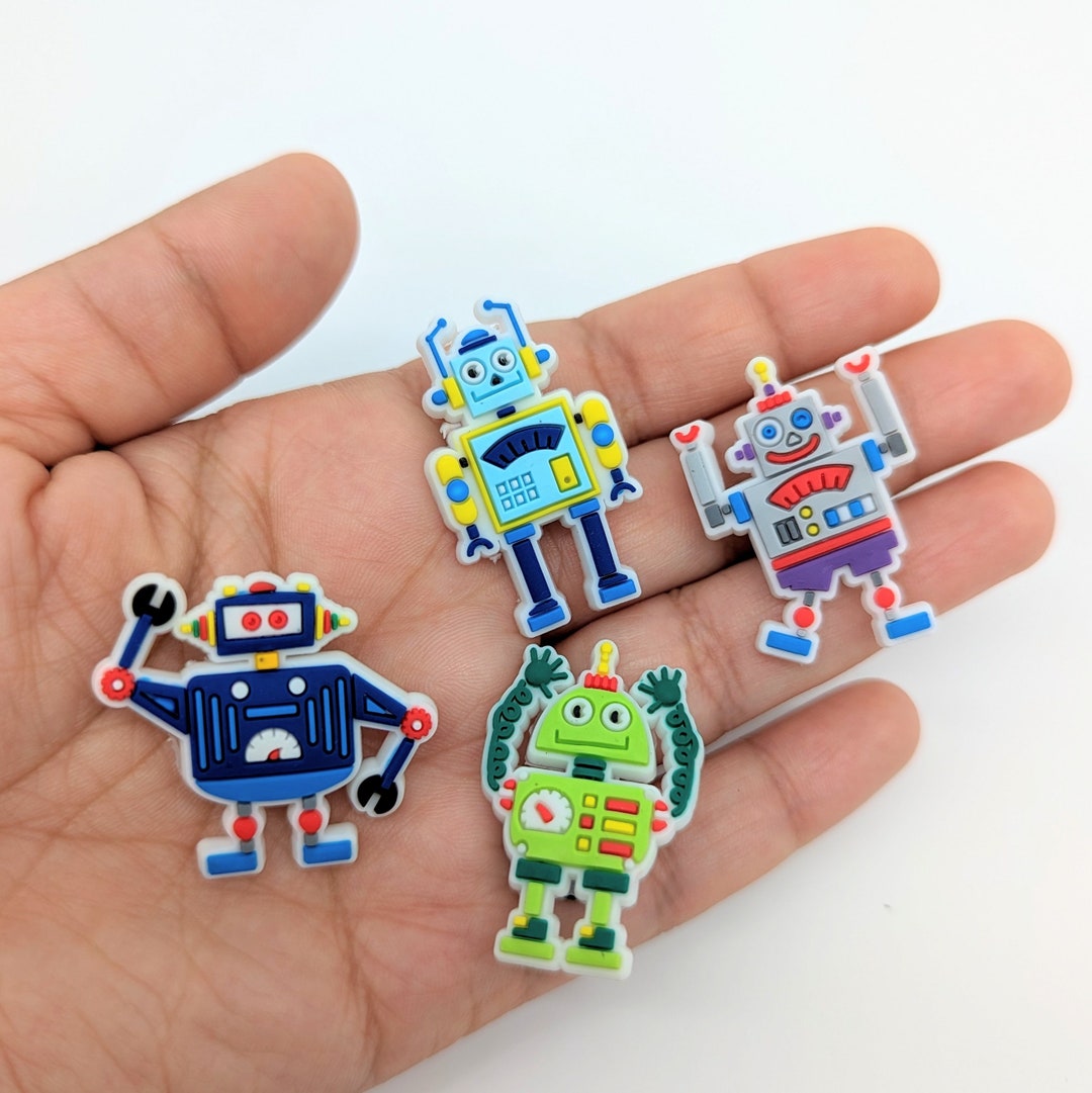 Robots Shoe Charms Funny Dancing Robot Croc Charms Jibbitz for Crocs ...