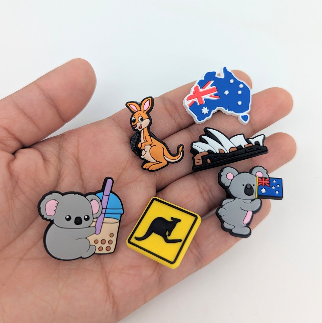 Australia Inspired Shoe Charms | Kangaroo Sign Koala Crocs Charms ...