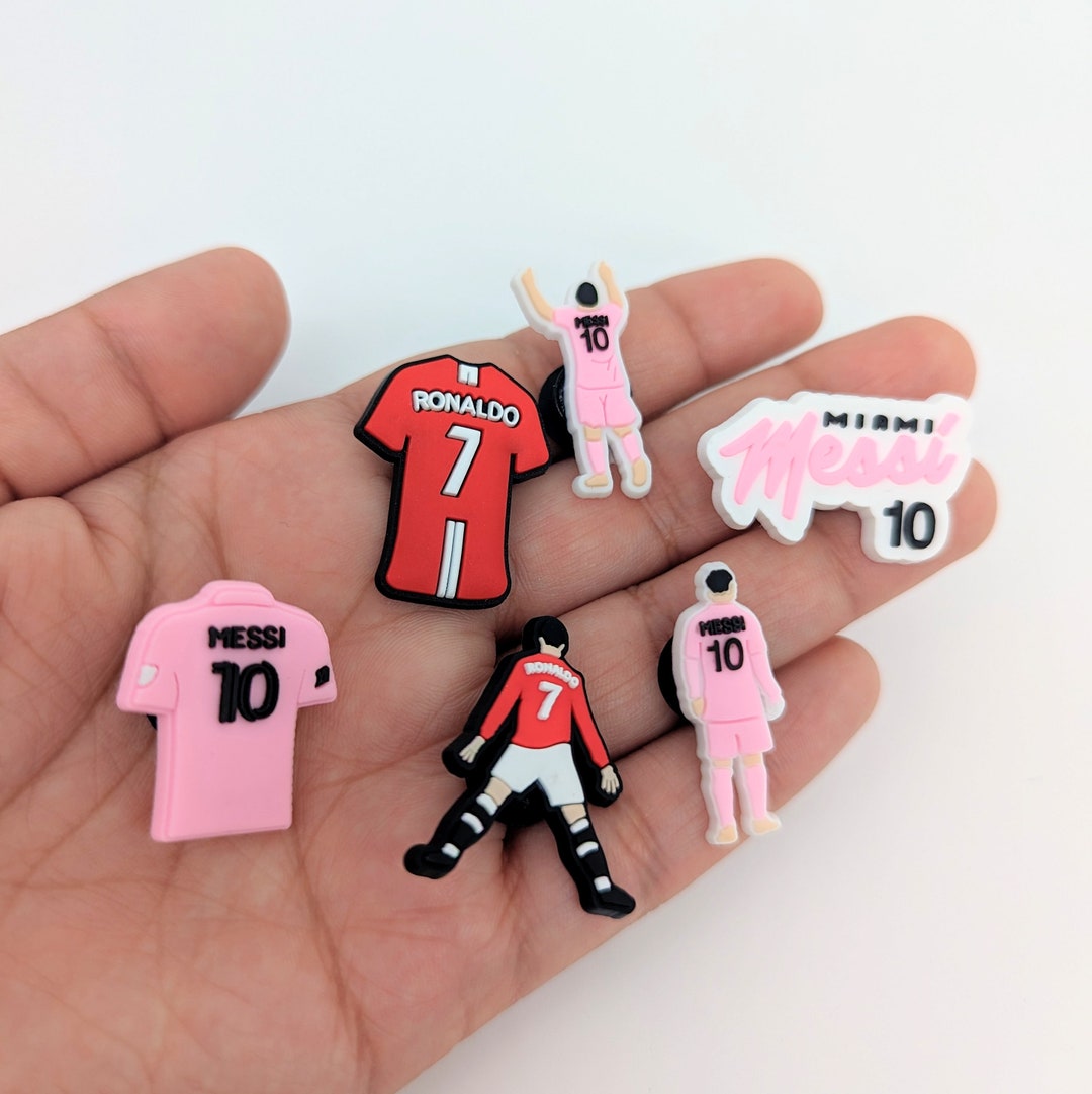 Messi Ronaldo Inspired Shoe Charms Soccer Crocs Charms Jibbitz for ...