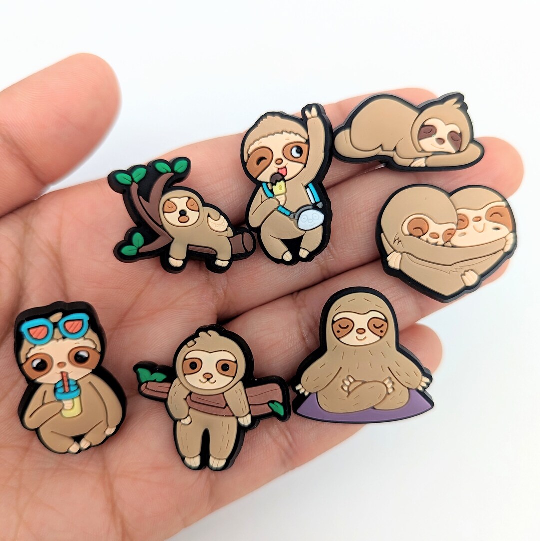 Sloth Lovers Shoe Charms Animal Crocs Charms Jibbitz for Crocs Shoe ...