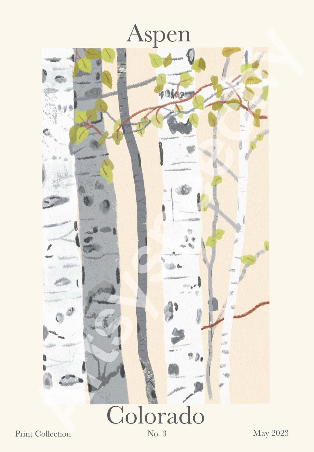 Aspen Colorado Destination Poster - Etsy