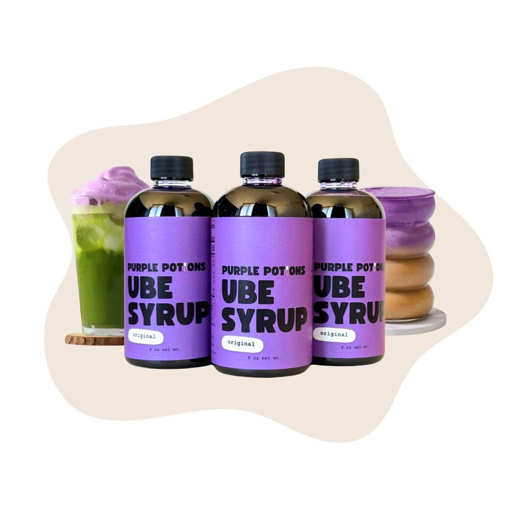 Ube Syrup Bundle Authentic Filipino Coffee Syrup - Etsy