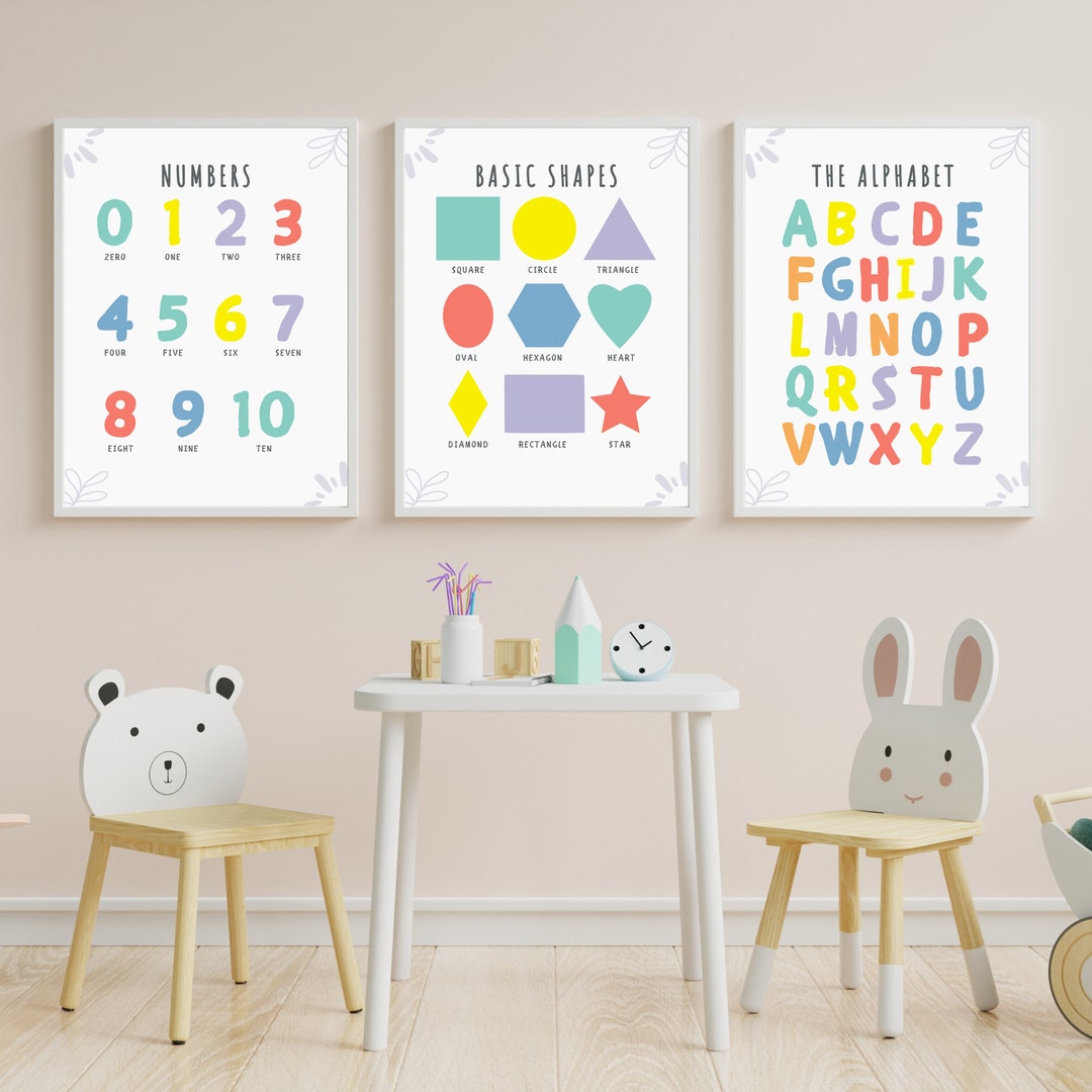 Educational Poster Printable Boho Classroom Decor ABC - Etsy