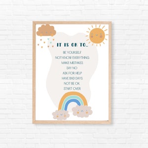 Educational Posters Boho Classroom Decor Rules Poster Homeschool Prints ...