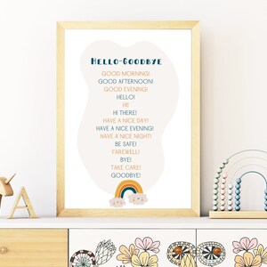 Educational Posters Boho Classroom Decor Magic Words Poster Homeschool ...