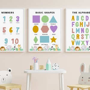 Educational Poster Printable ABC Poster Classroom Decor Alphabet Poster ...