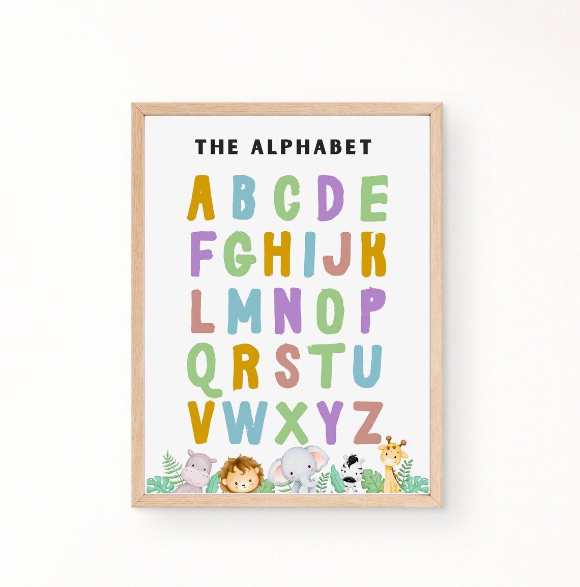 Educational Poster Printable ABC Poster Classroom Decor Alphabet Poster ...