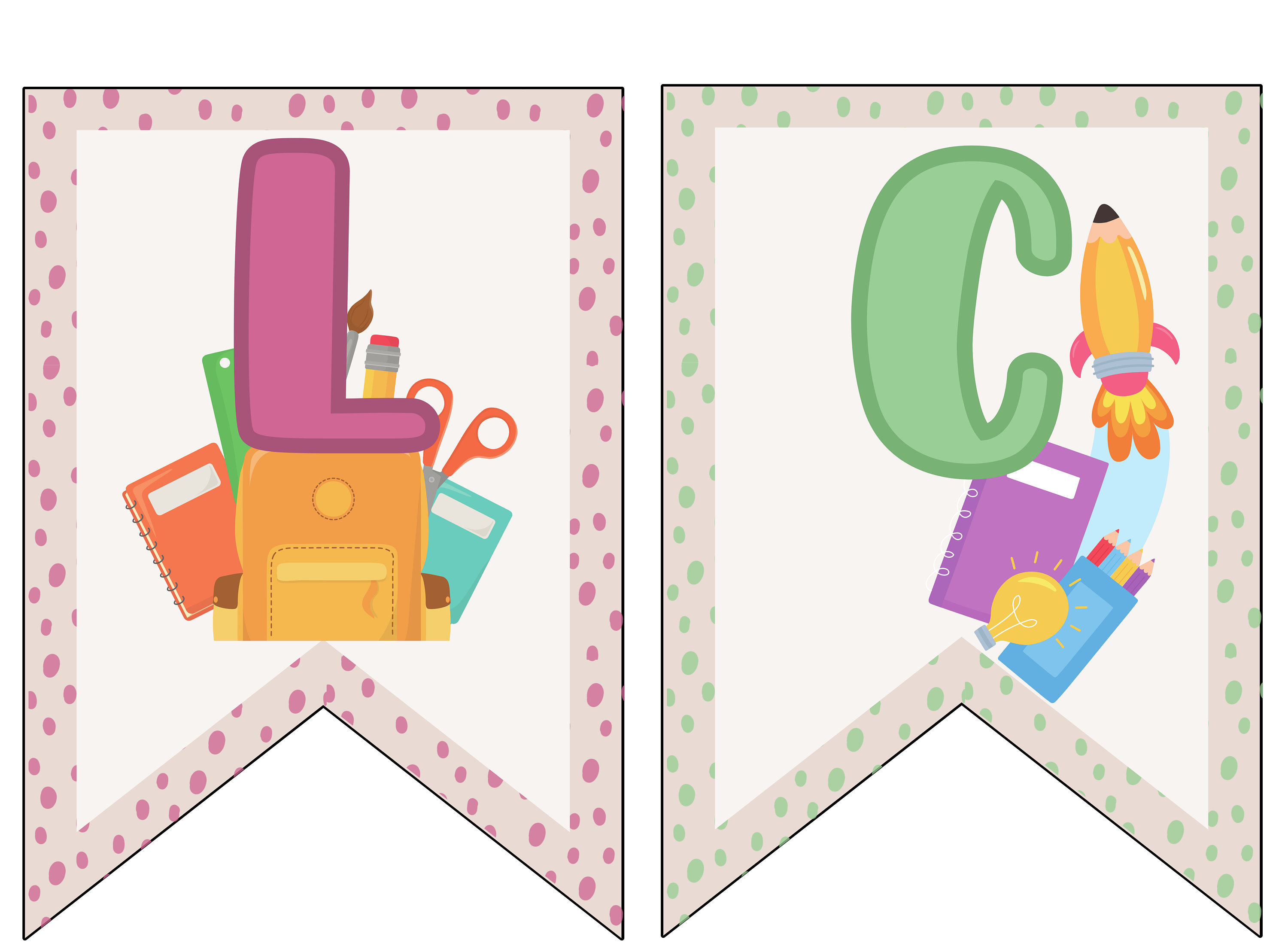 Back to School Banner Flags Welcome Back to School Classroom - Etsy