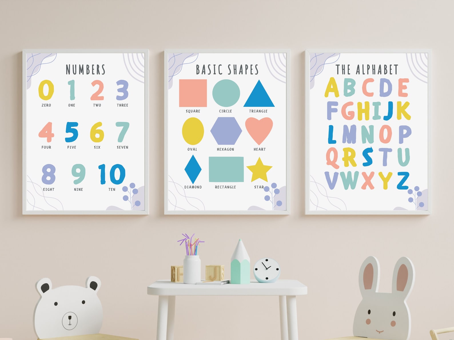 Educational Poster Printable, Boho Classroom Decor, ABC Poster ...