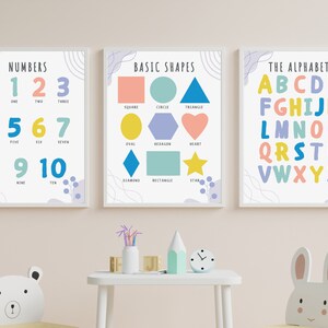 Educational Poster Printable, Boho Classroom Decor, ABC Poster ...