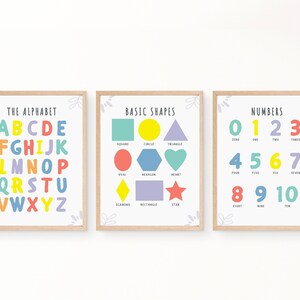 Educational Poster Printable, Boho Classroom Decor, ABC Poster ...