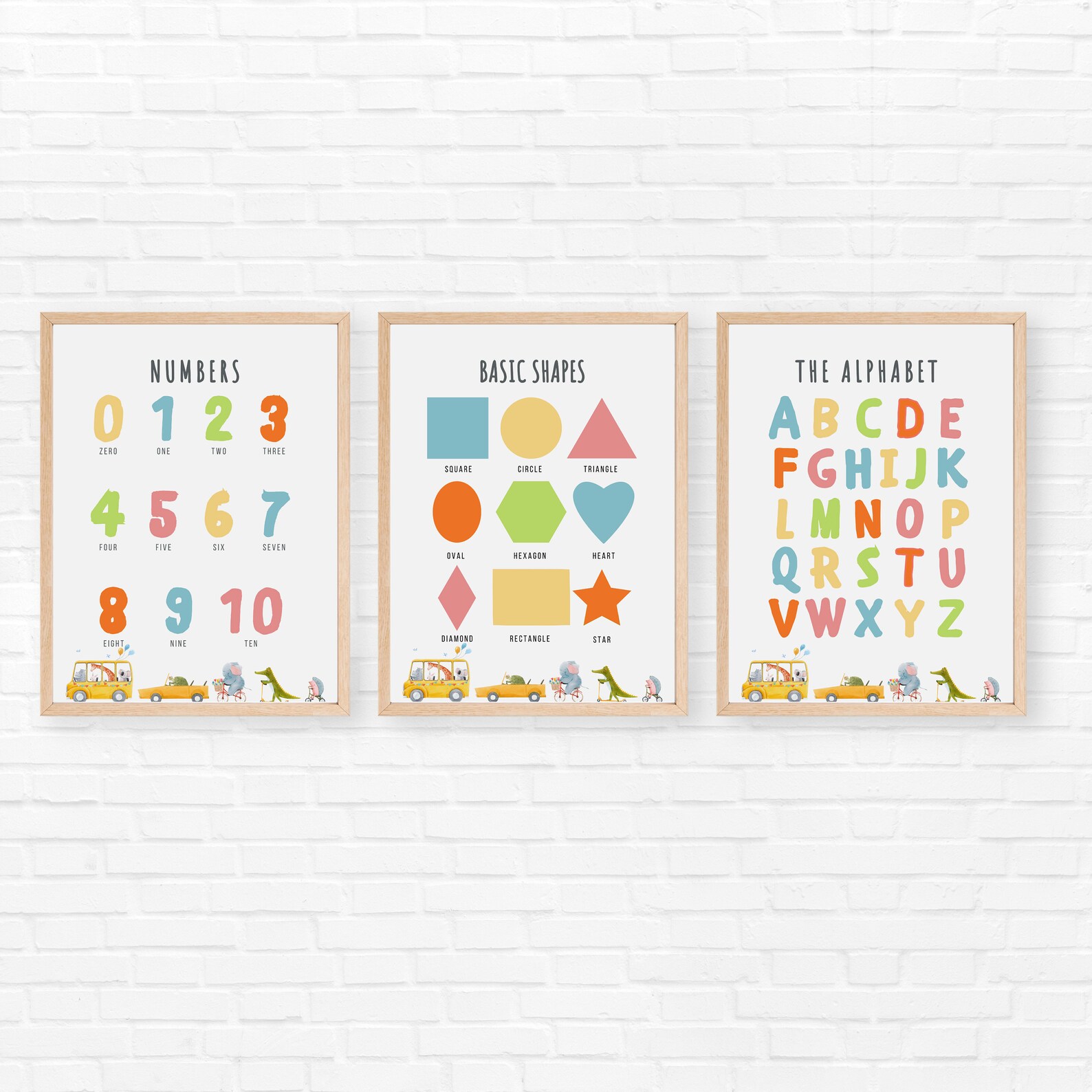 Educational Posters, Alphabet Poster, ABC Poster, Playroom Prints ...