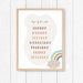Educational Posters Boho Classroom Decor Rules Poster Homeschool Prints ...