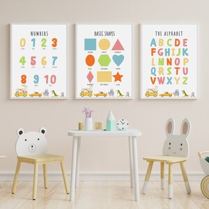 Educational Posters, Alphabet Poster, ABC Poster, Playroom Prints ...