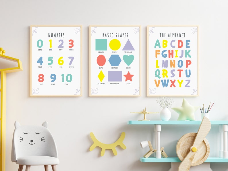 Educational Poster Printable, Boho Classroom Decor, ABC Poster ...
