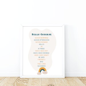 Educational Posters Boho Classroom Decor Magic Words Poster Homeschool ...