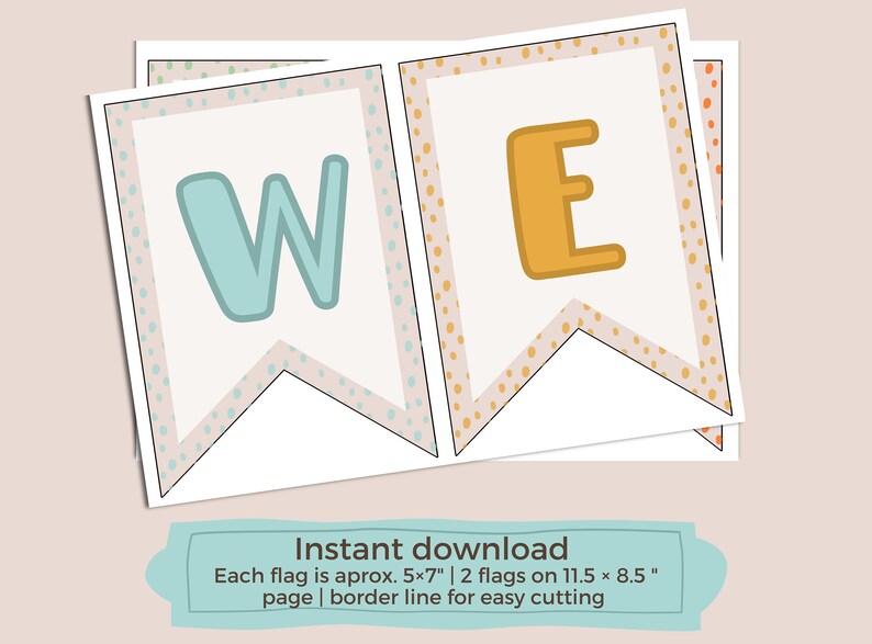 Back to School Banner Flags Welcome Back to School Classroom Decoration ...