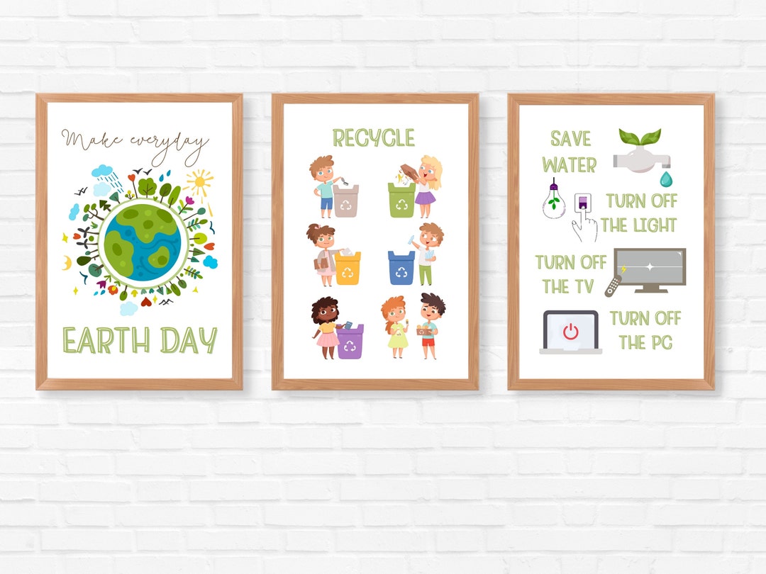 Educational Posters Earth Day Poster Earth Day Decor Printable Eart Day ...