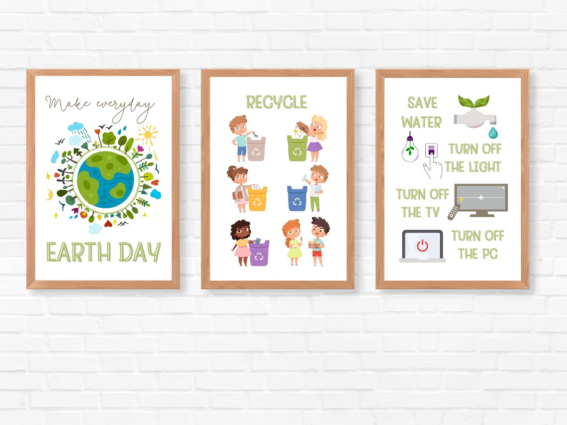 Educational Posters Earth Day Poster Earth Day Decor Printable Eart Day ...