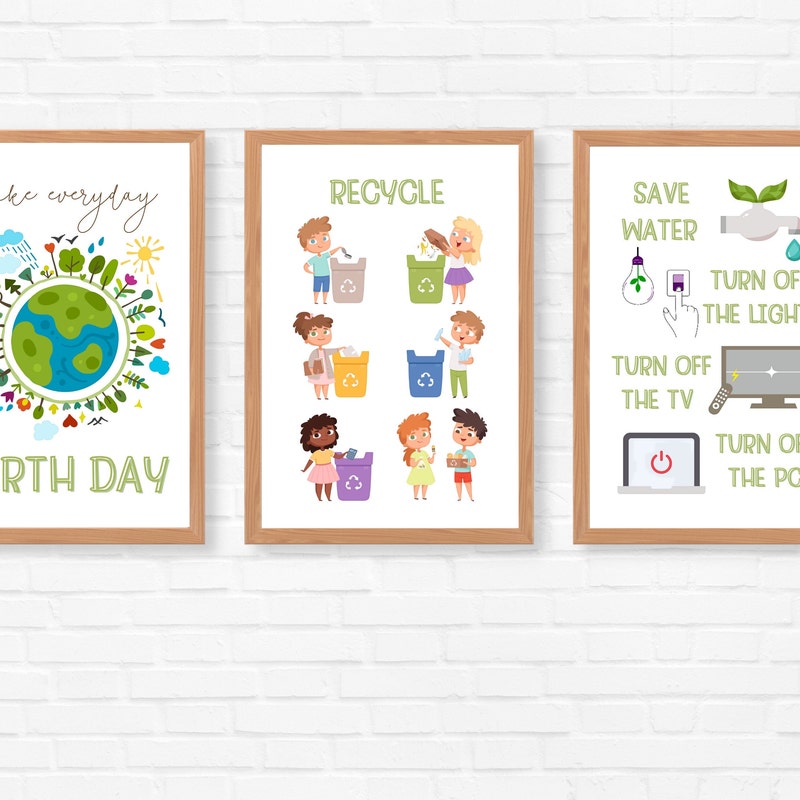 Earth Day Posters for Kids - Etsy