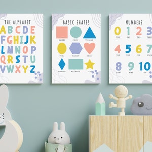 Educational Poster Printable, Boho Classroom Decor, ABC Poster ...