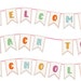 Back to School Banner Flags Welcome Back to School Classroom Decoration ...
