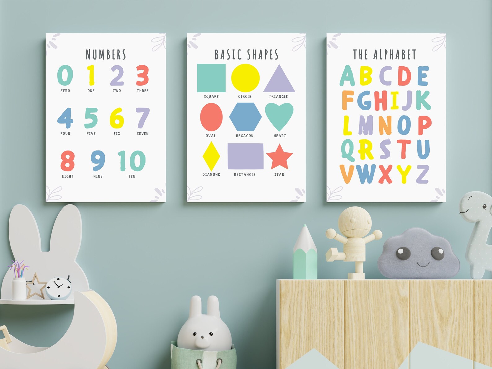 Educational Poster Printable, Boho Classroom Decor, ABC Poster ...