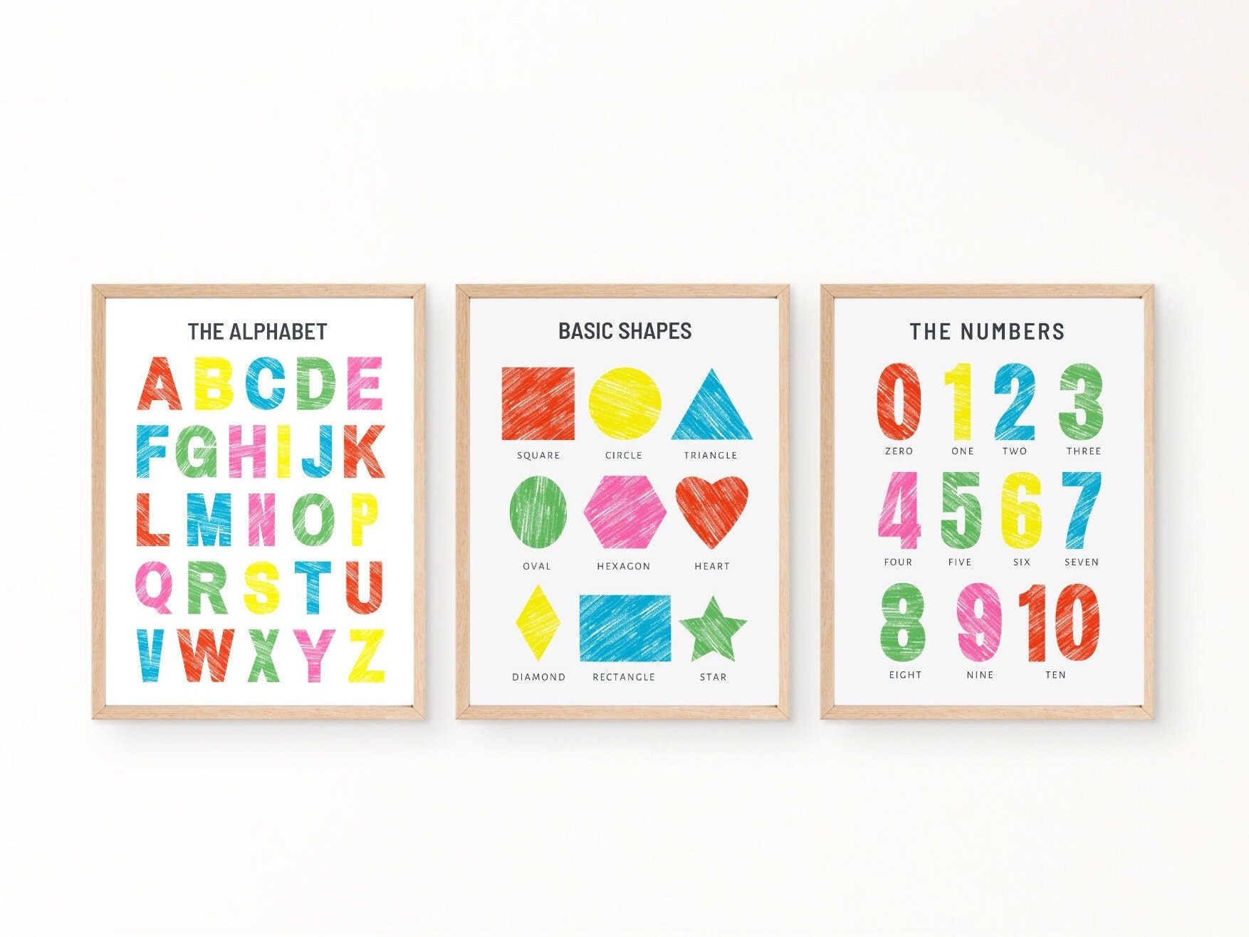 ABC Poster Educational Poster Printable Shapes Poster Classroom Decor ...