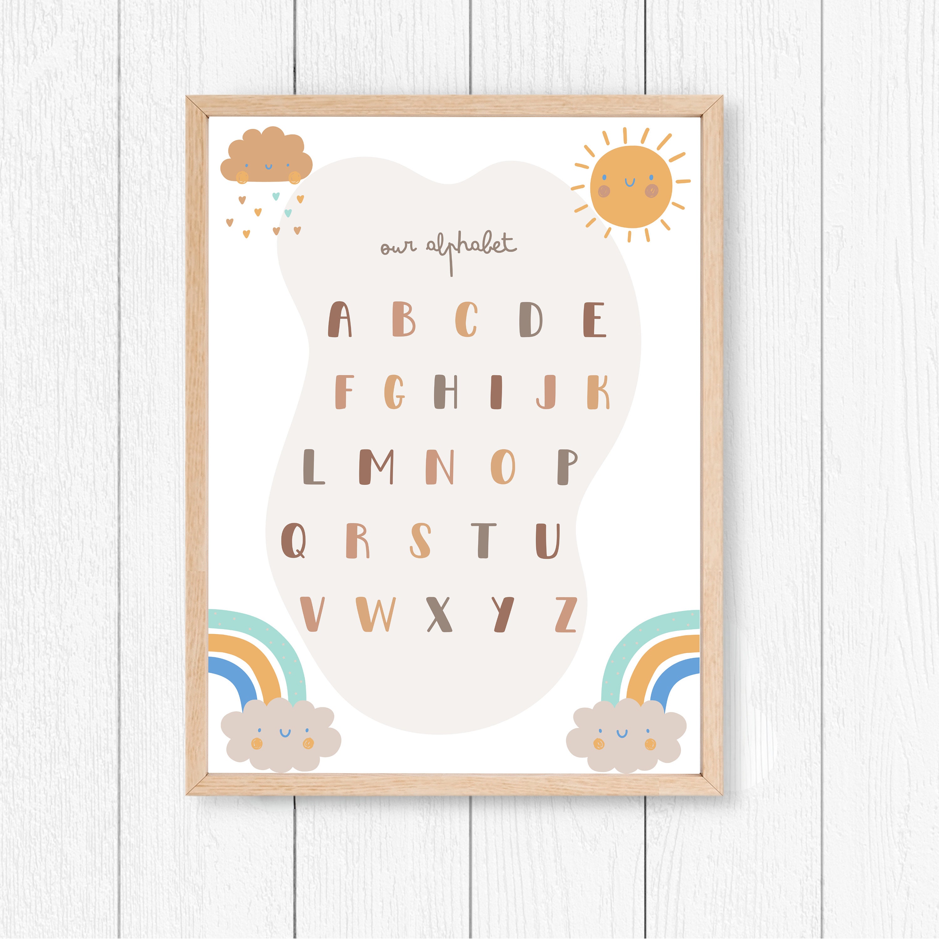 Educational Posters Boho Classroom Decor Rules Poster Homeschool Prints ...