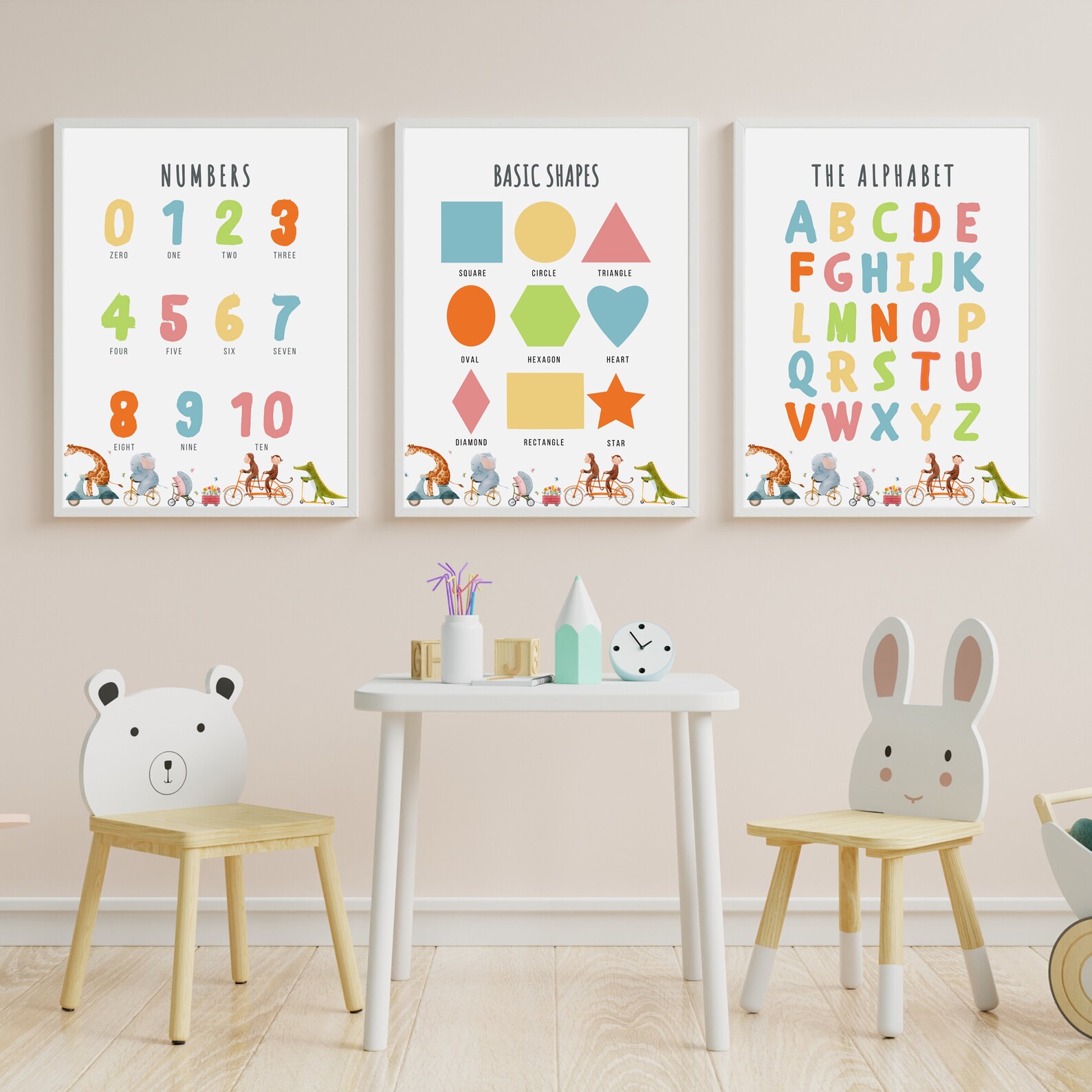 Educational Posters Alphabet Poster ABC Poster Printable Playroom Decor ...
