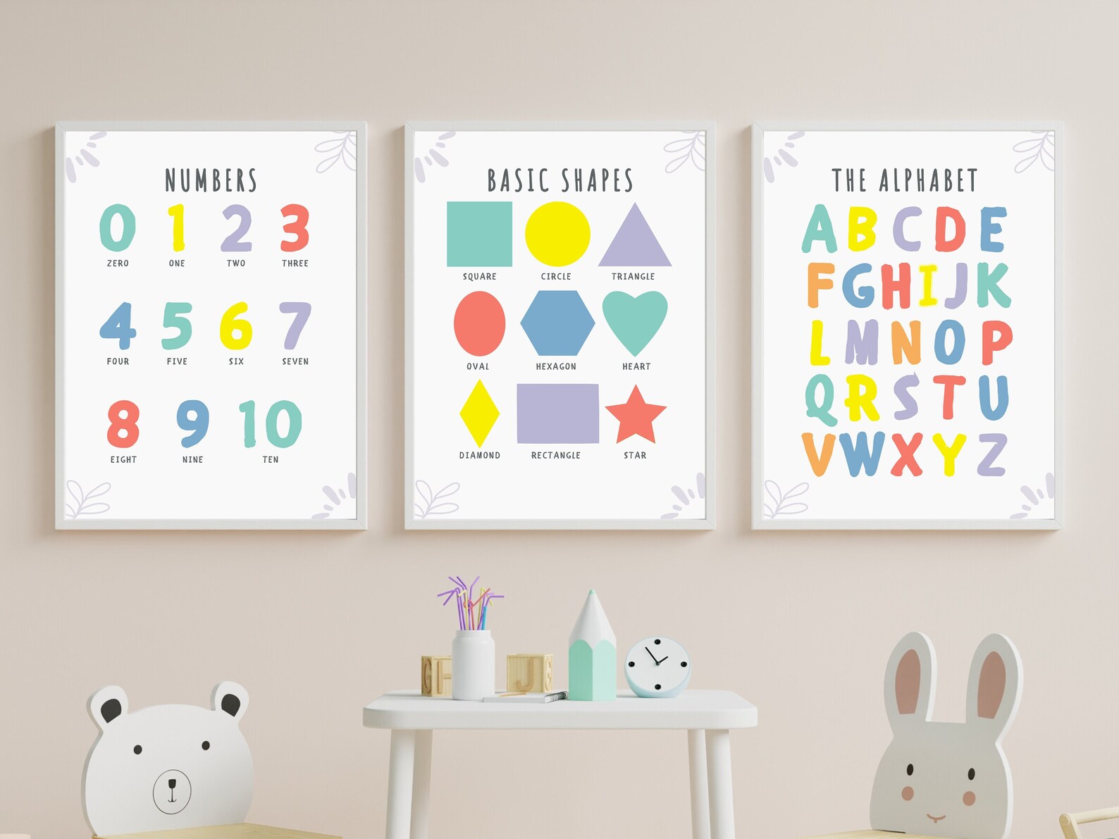 Educational Poster Printable, Boho Classroom Decor, ABC Poster ...