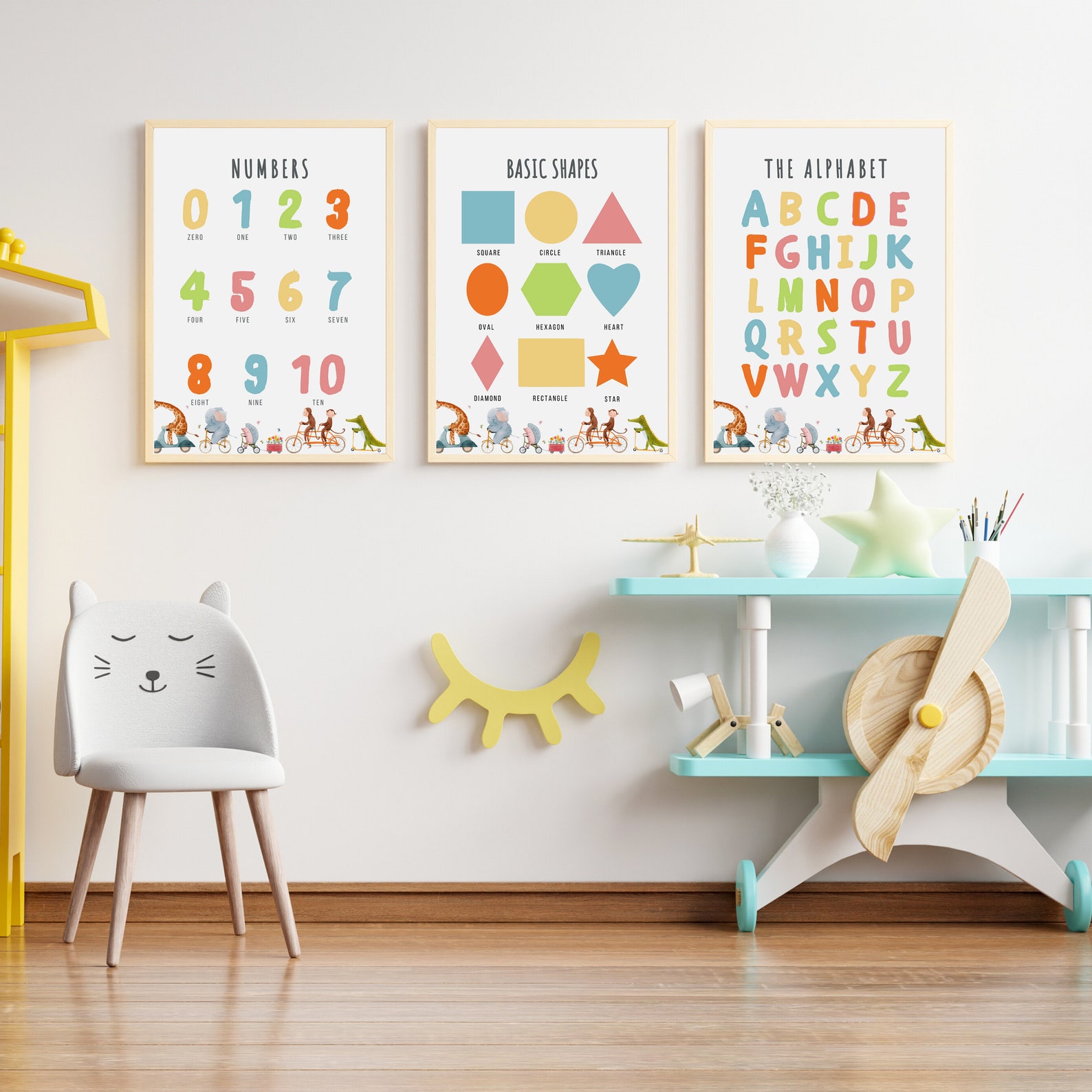 Educational Posters Alphabet Poster ABC Poster Printable Playroom Decor ...