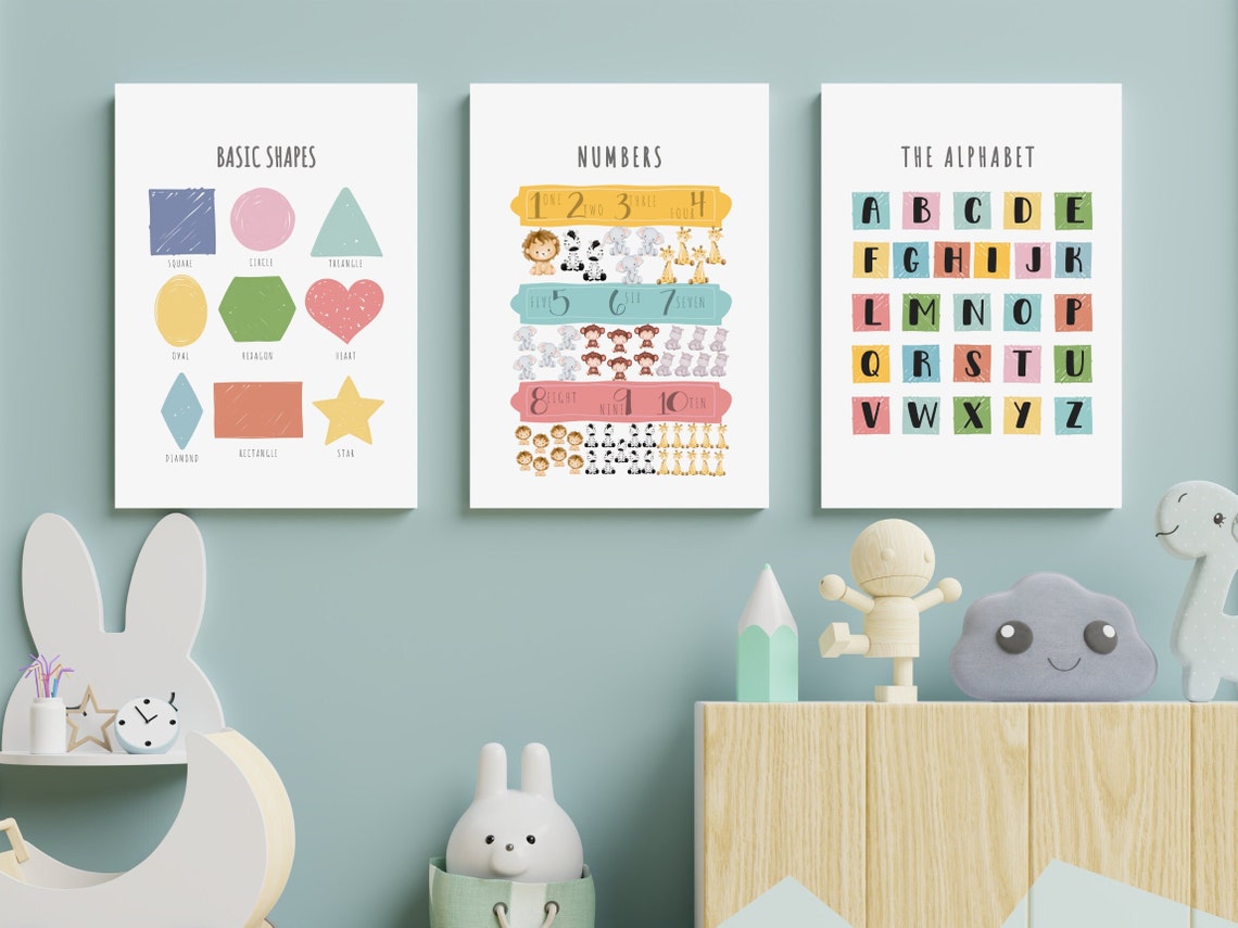 Alphabet Poster: ABC Montessori Classroom Print (digital Download) - Etsy
