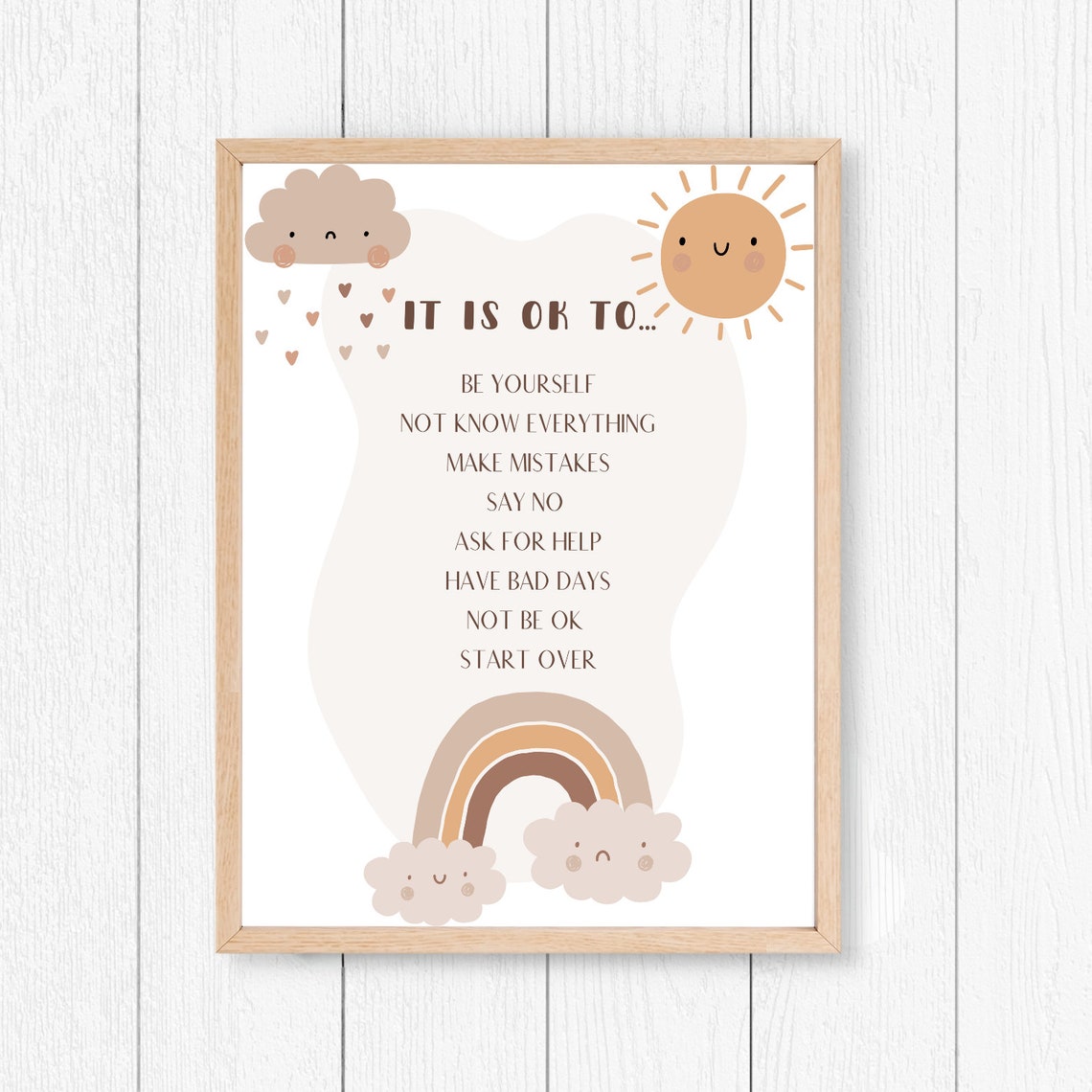 Educational Posters Boho Classroom Decor Rules Poster Homeschool Prints ...