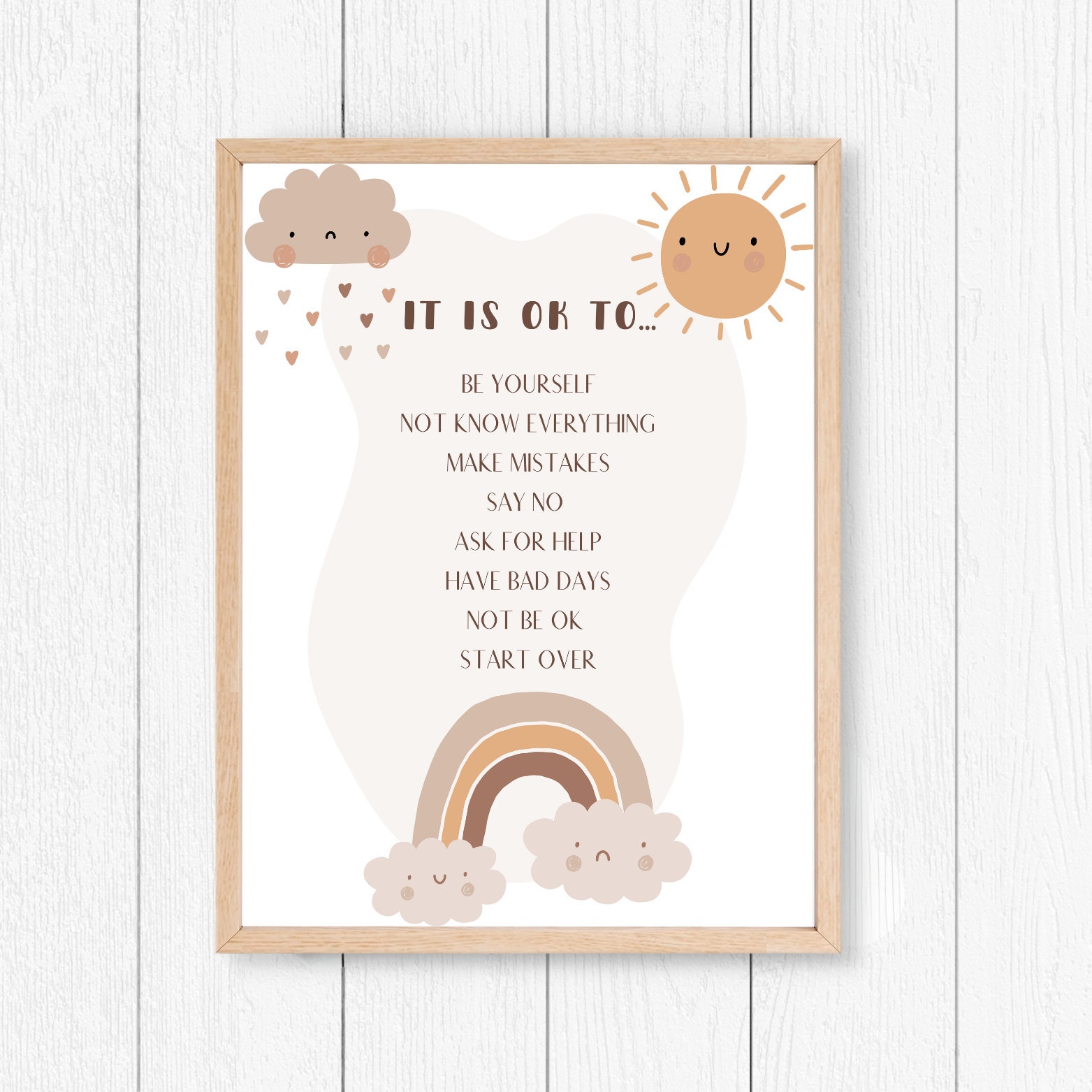 Educational Posters Boho Classroom Decor Rules Poster Homeschool Prints ...