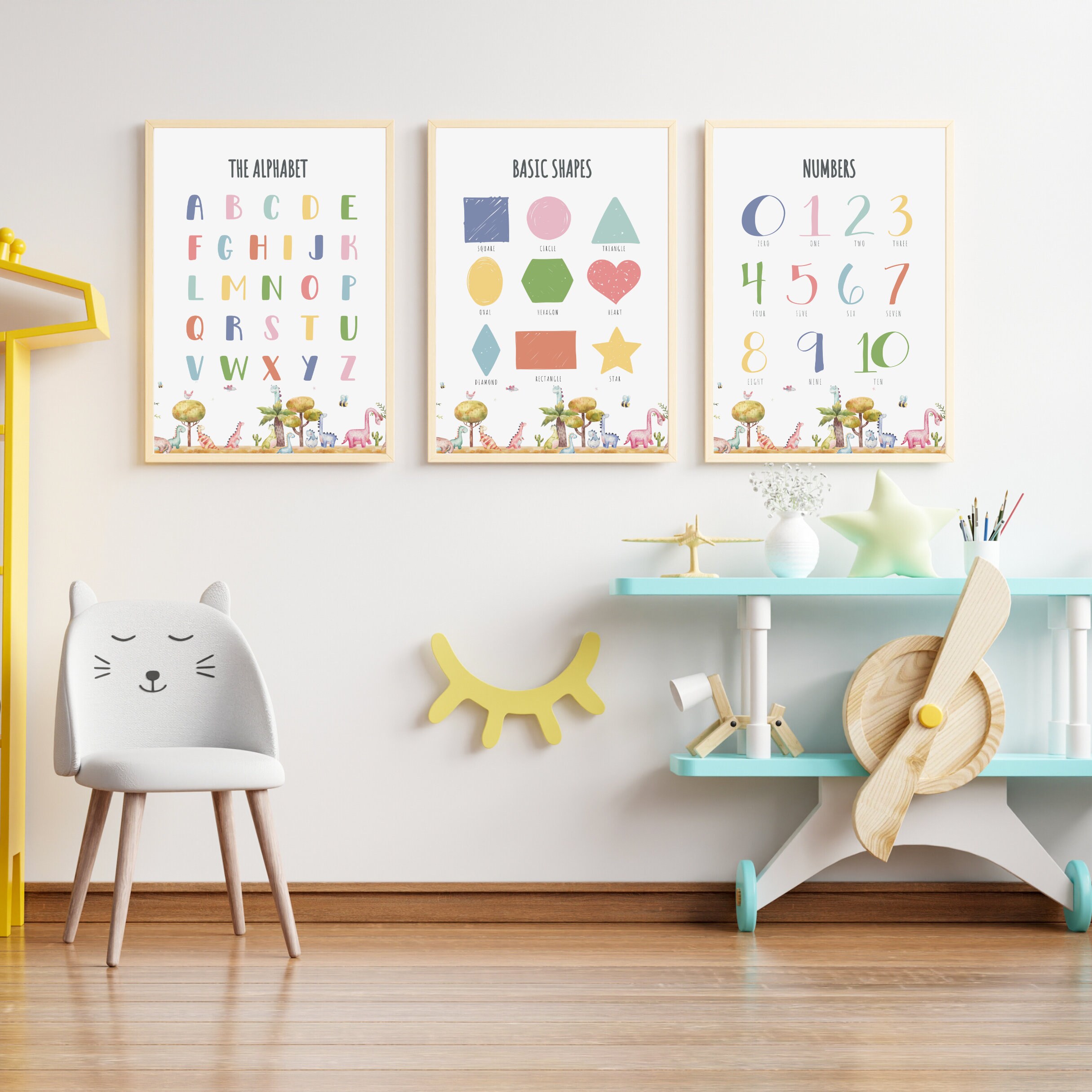Educational Posters Alphabet Poster ABC Poster Playroom Prints ...